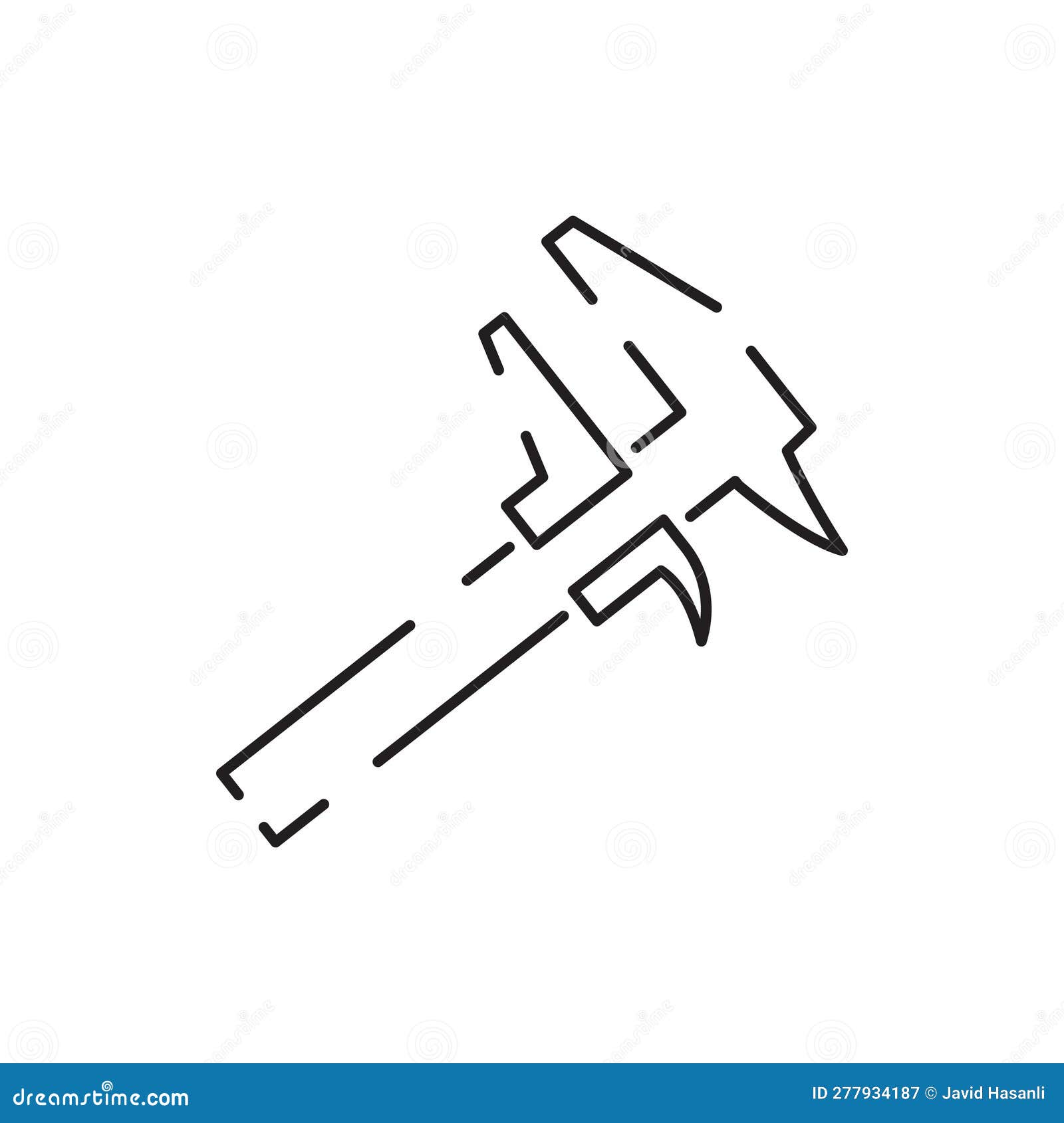 Construction Tools - Outline Icon Caliper, Vector, Simple Thin Line Icon Collection Stock Vector ...