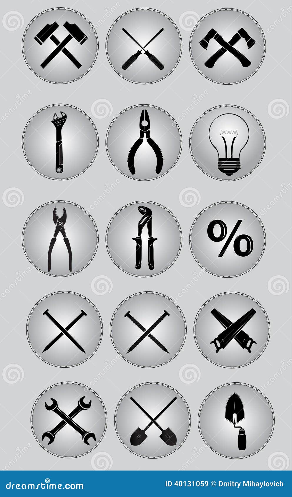 Construction tools stock illustration. Illustration of tools - 40131059