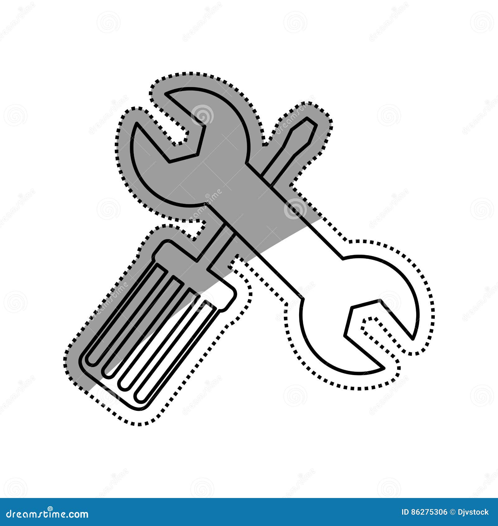 Construction tools symbol stock illustration. Illustration of object ...