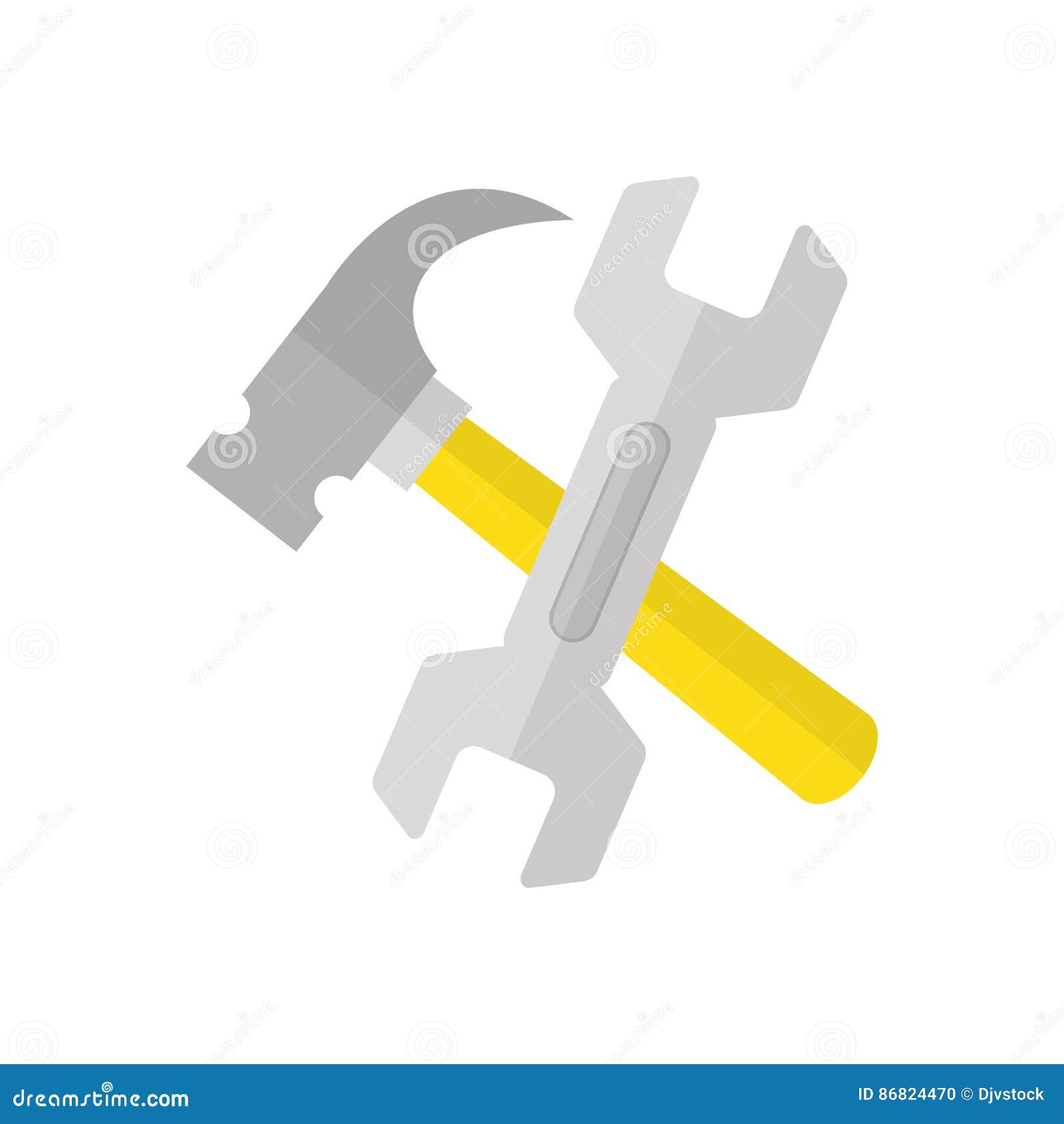 Construction tools symbol stock illustration. Illustration of home ...