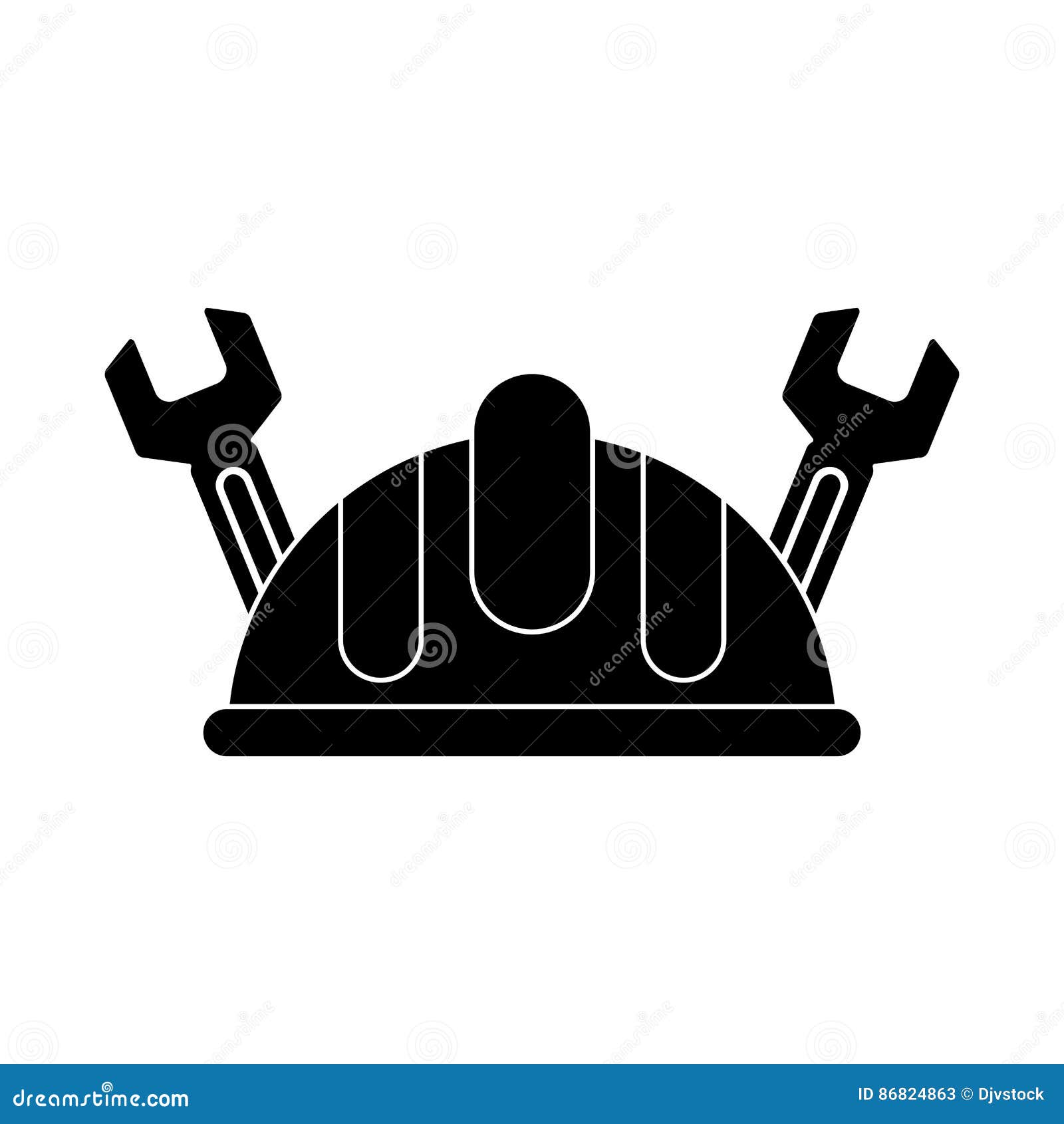 Construction tools symbol stock illustration. Illustration of ...