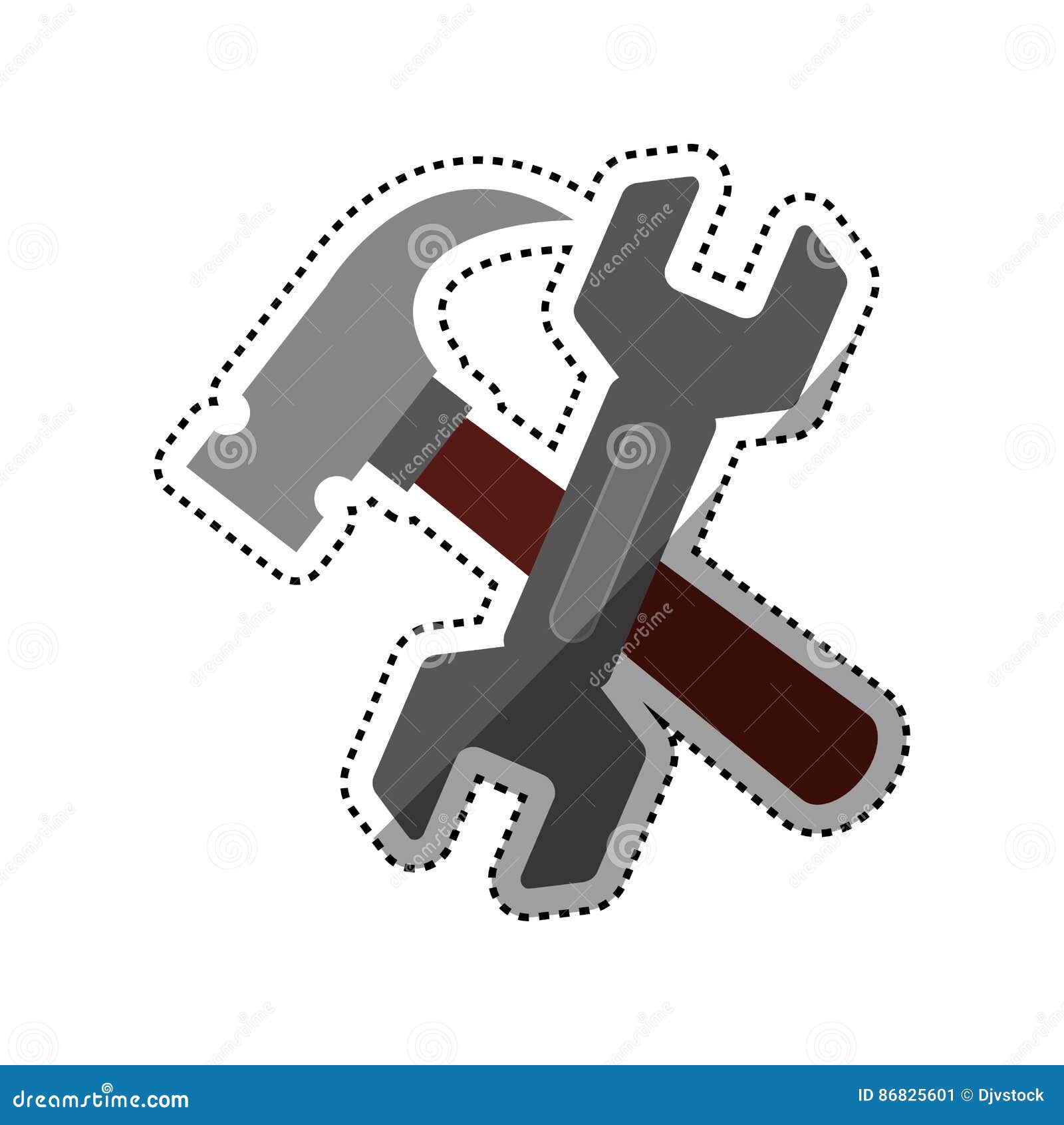 Construction tools symbol stock illustration. Illustration of carpentry ...