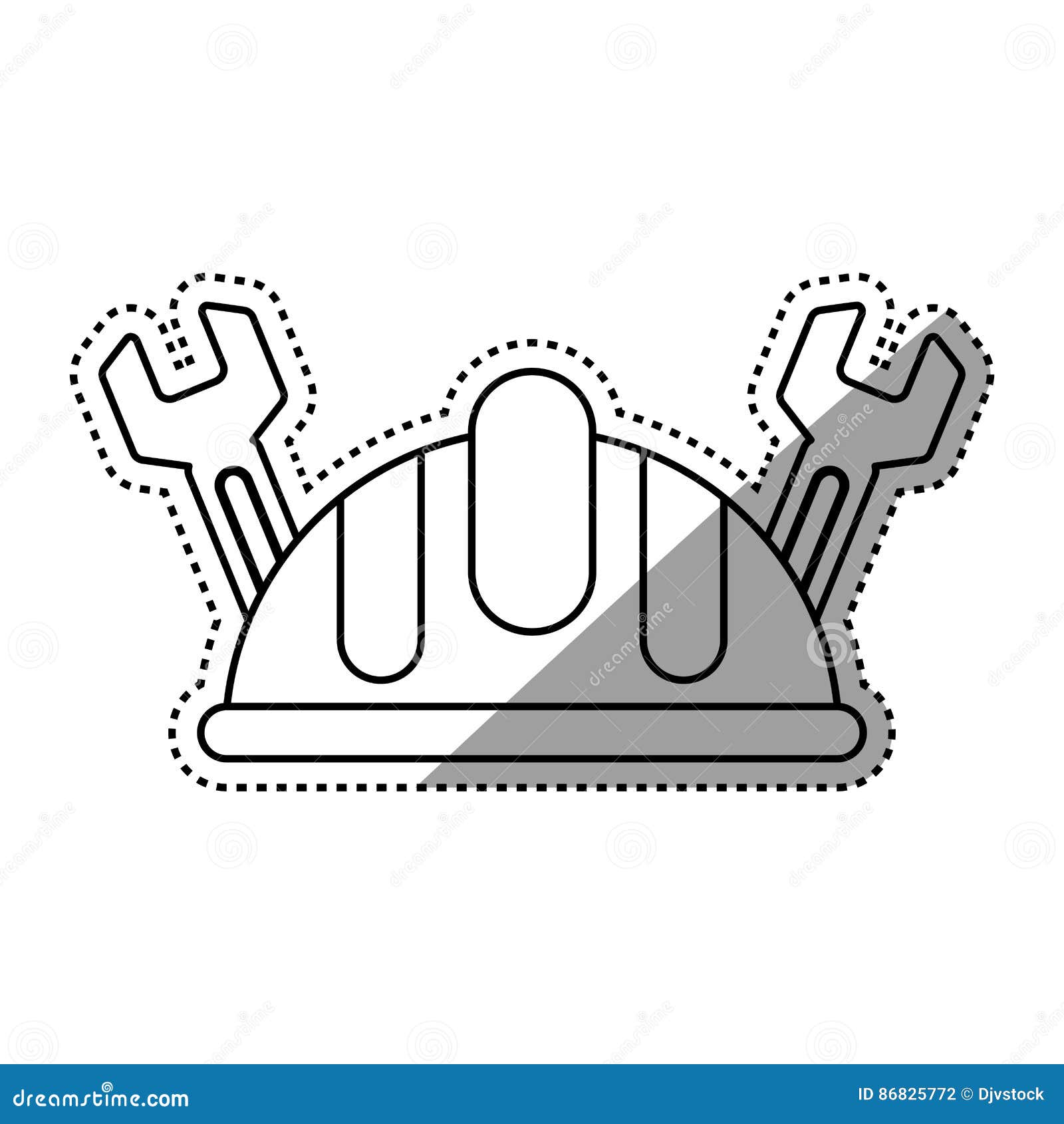 Construction tools symbol stock illustration. Illustration of ...
