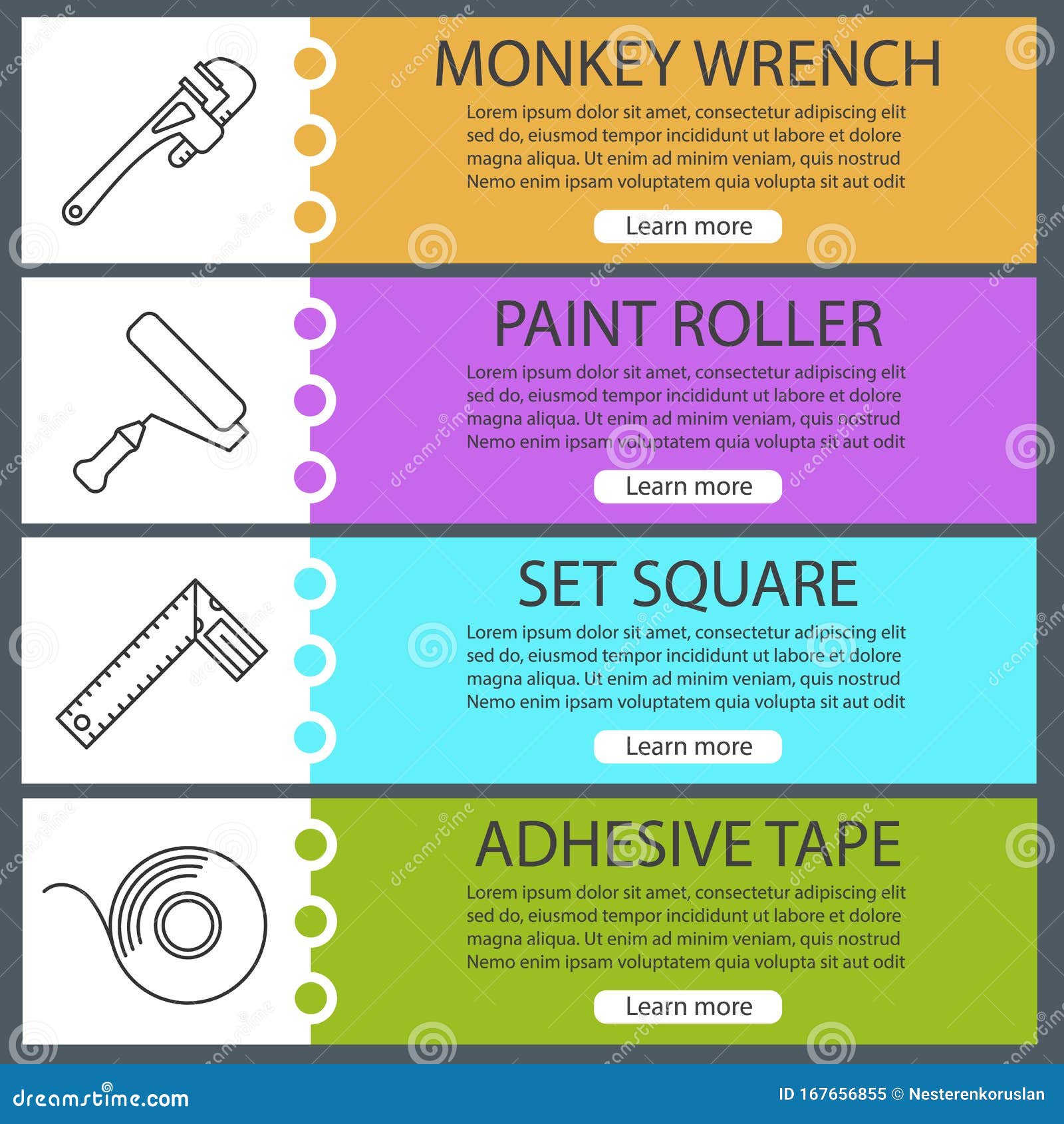 Construction Tools Web Banner Templates Set Stock Illustration ... Construction Tools Web Banner Templates Set Stock Illustration ...