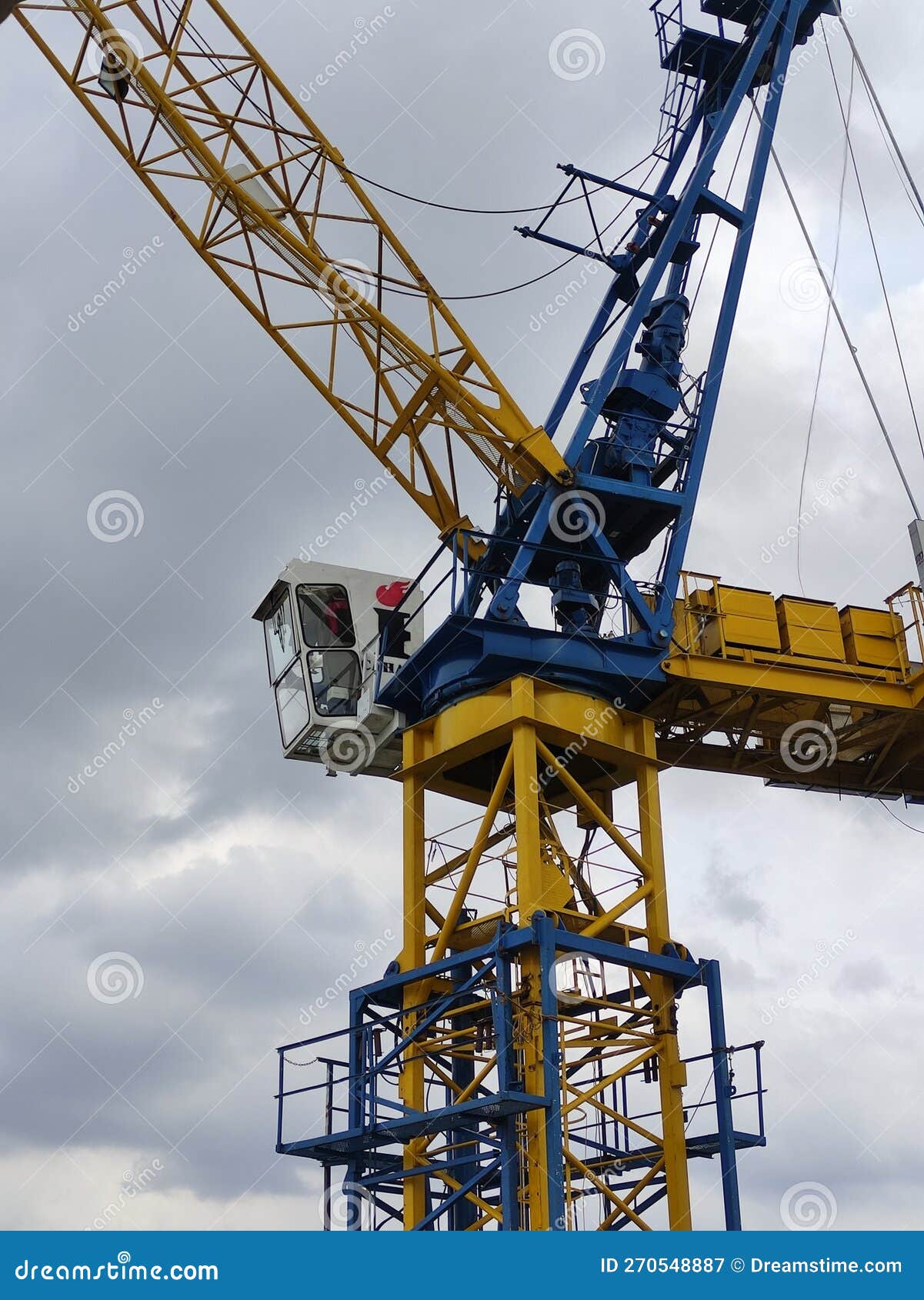 Construction tower crane editorial photography. Image of towercrane ... Construction tower crane editorial photography. Image of towercrane ...