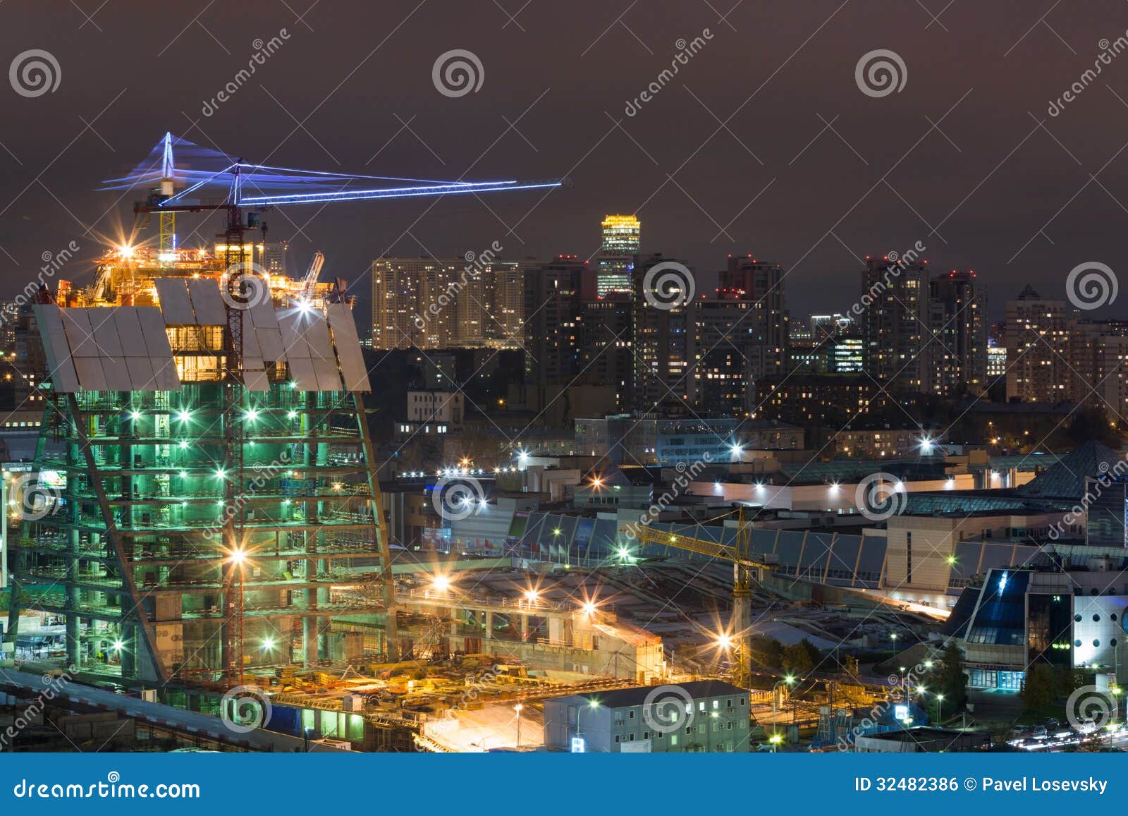 Construction of Tower Evolution at Moscow City Editorial Photo - Image ...