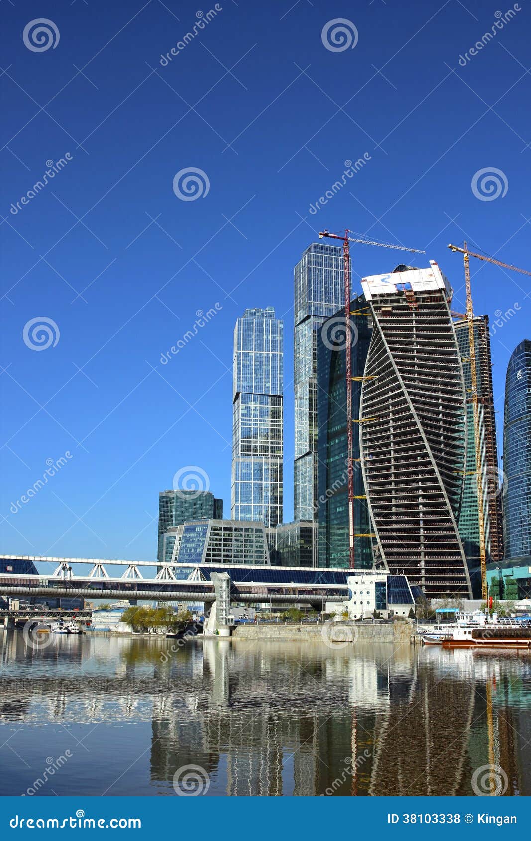 Construction of Towers Evolution Business Center M Editorial Stock ...