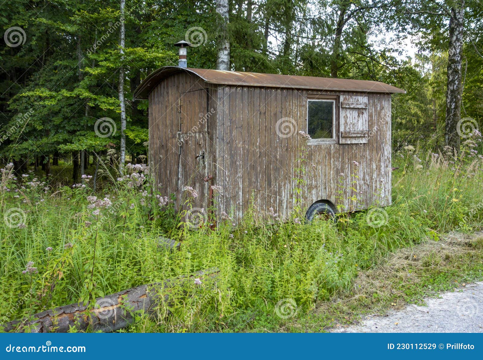 Construction trailer stock image. Image of tree, construction - 230112529