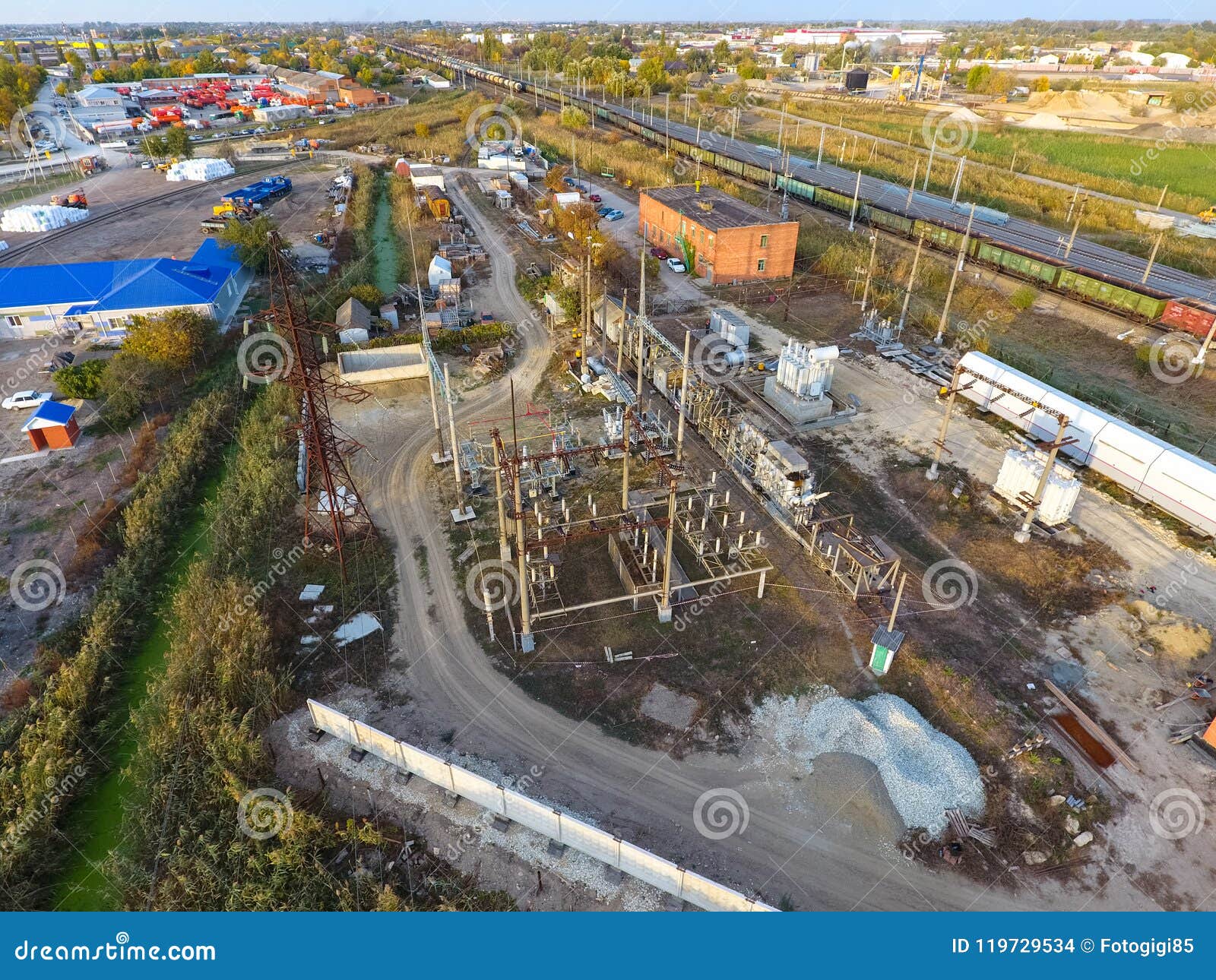 Construction of a Transformer Substation Near the Railway. Editorial ...