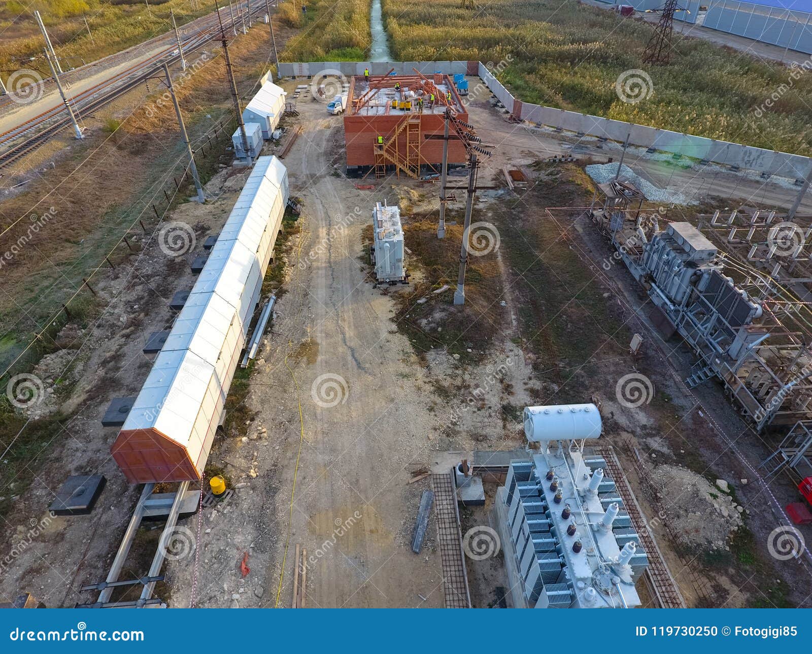 Construction of a Transformer Substation Near the Railway. Editorial ...