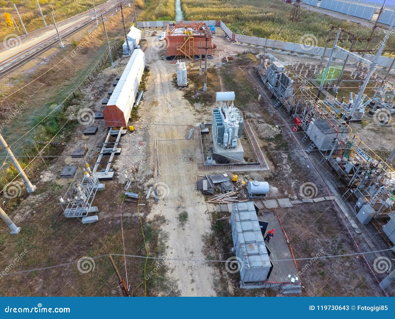 Construction of a Transformer Substation Near the Railway. Editorial ...