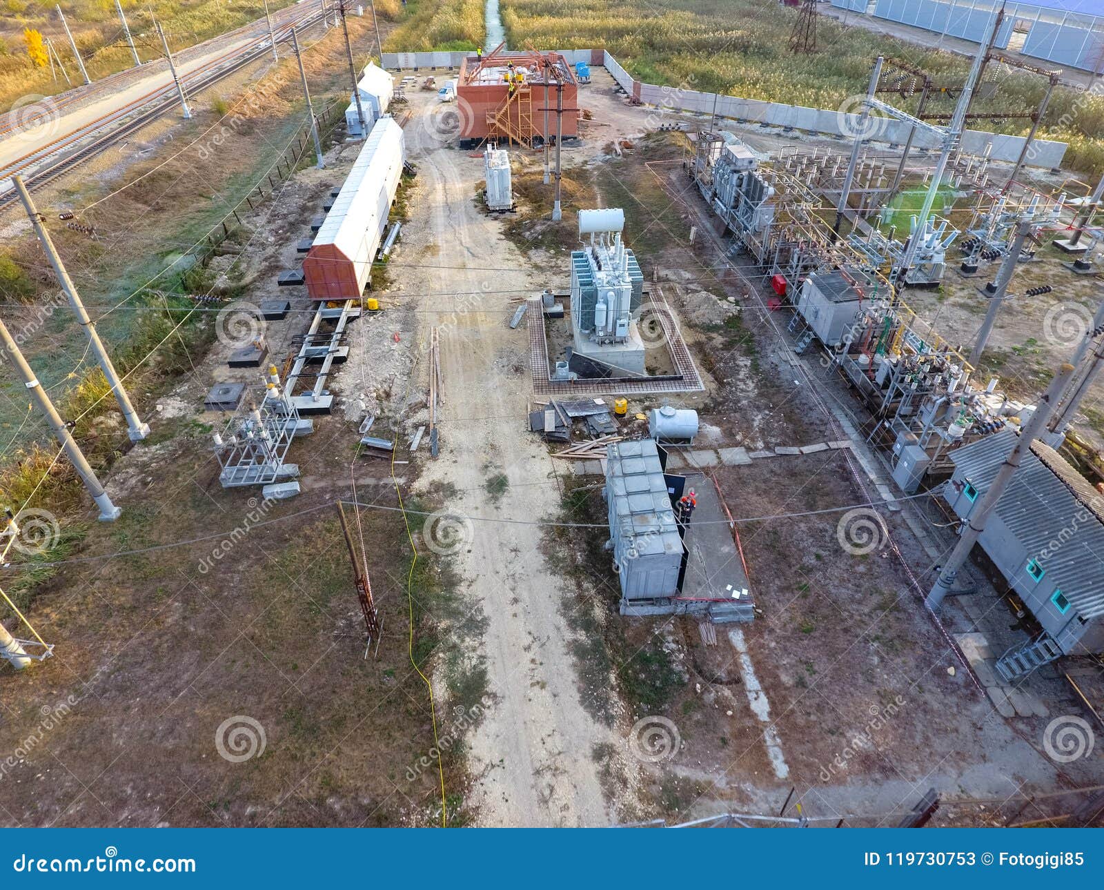 Construction of a Transformer Substation Near the Railway. Editorial ...