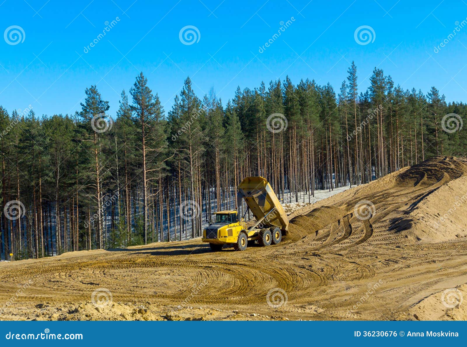 Construction Transport at Work Stock Photo - Image of contractor ...