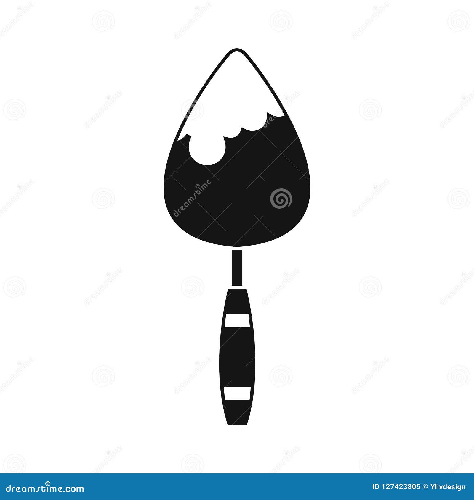Construction Trowel Icon, Simple Style Stock Illustration ...