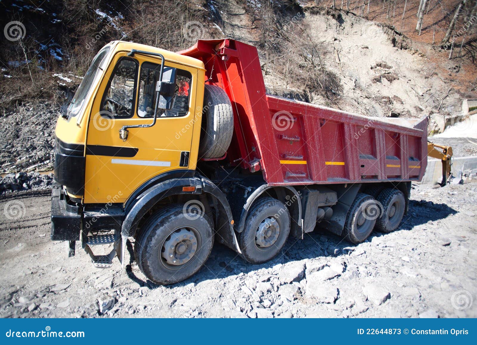 Construction truck stock image. Image of soil, materials - 22644873