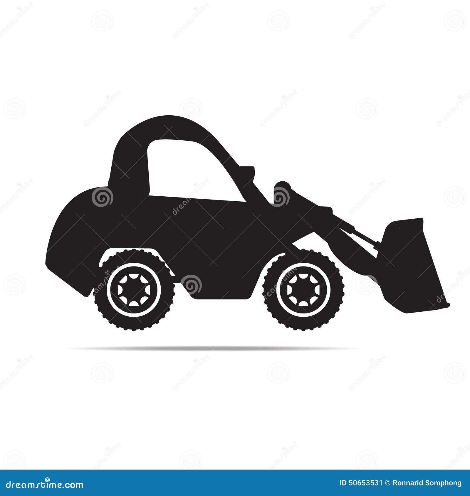 Construction Truck Icon or Logo Stock Illustration - Illustration of ...