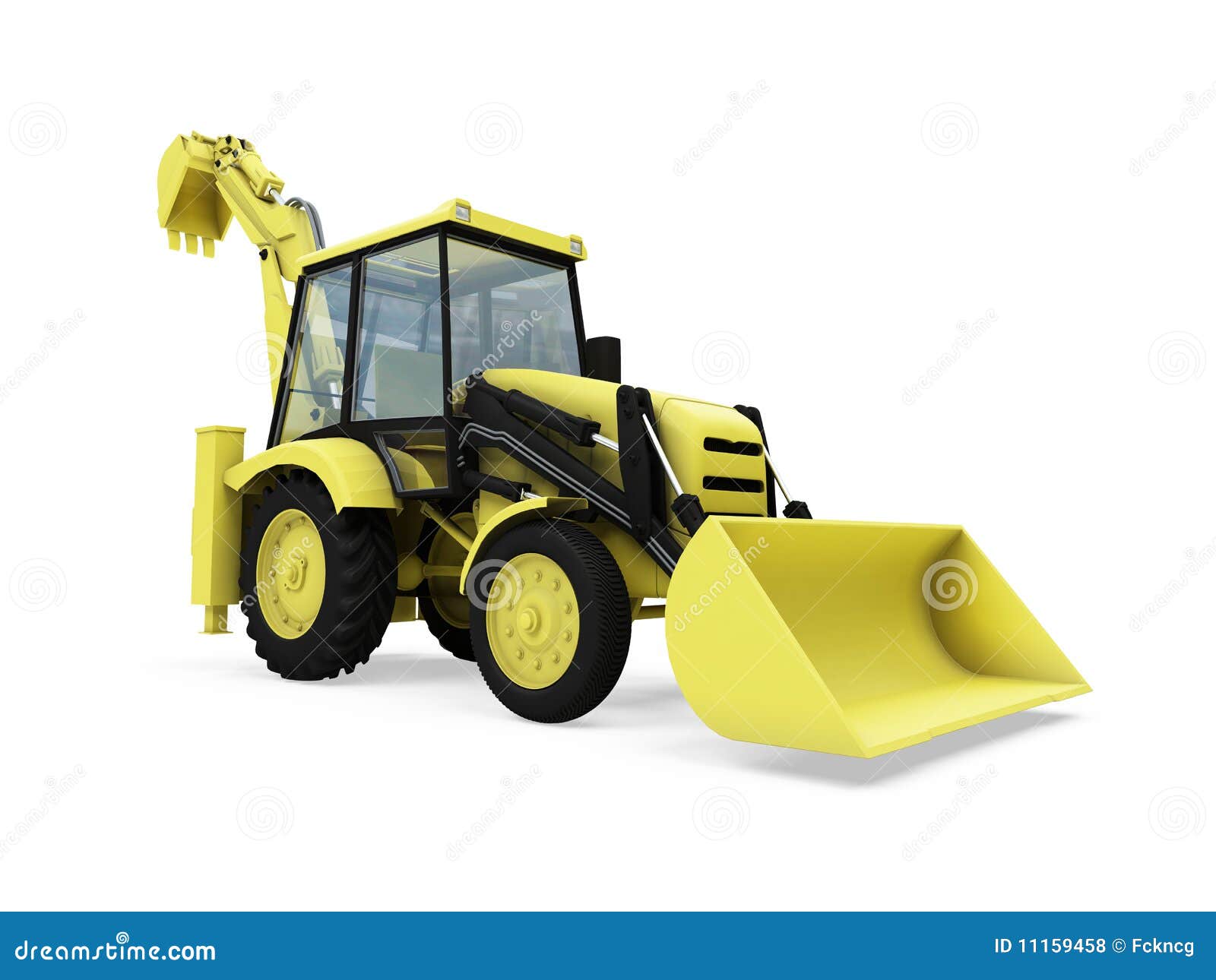 Construction Truck Isolated View Stock Illustration - Illustration of ...