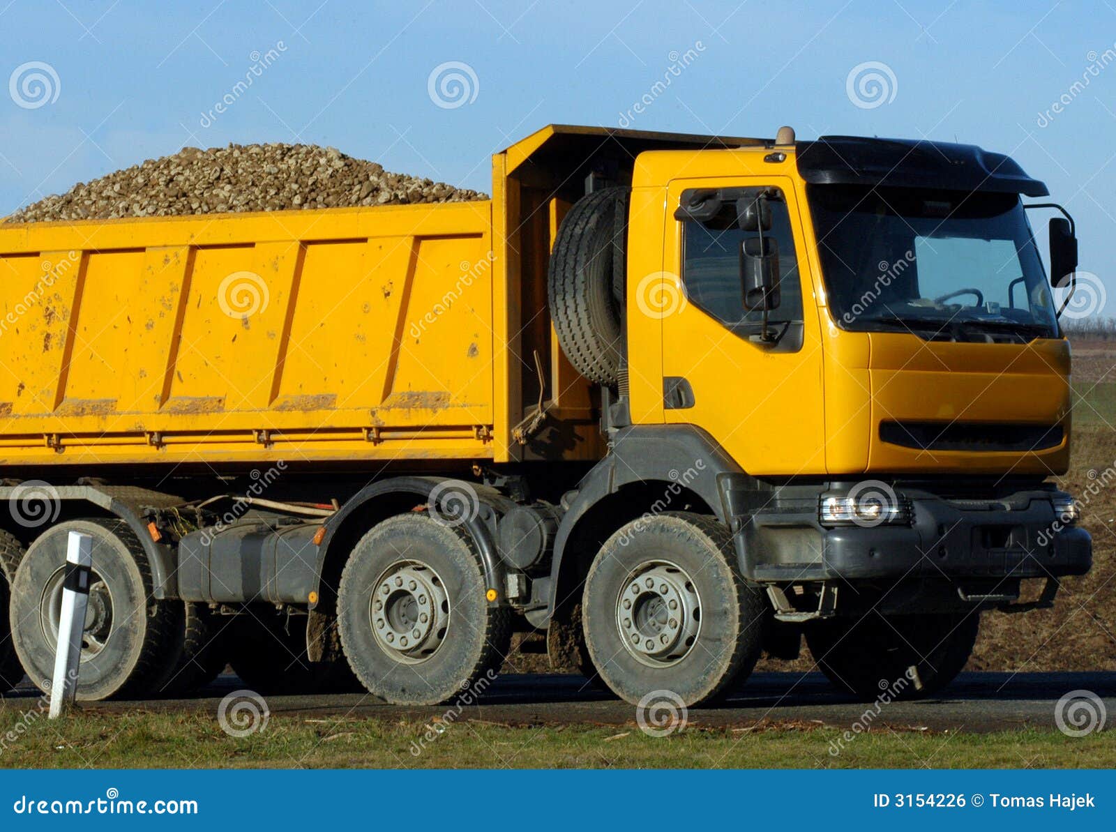 Construction Truck or Lorry Stock Photo - Image of modern, machine: 3154226