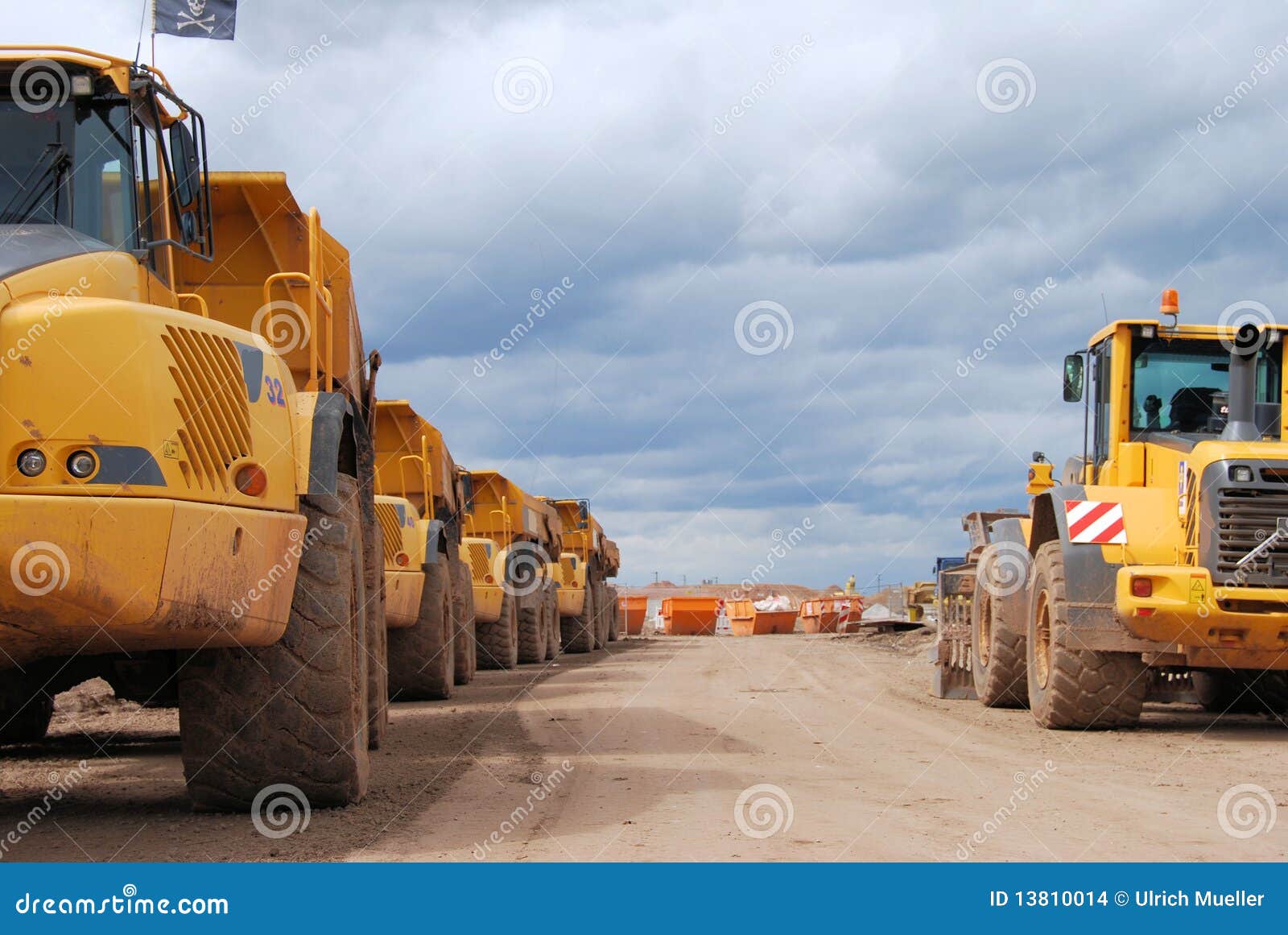Construction trucks stock photo. Image of truck, lorry - 13810014