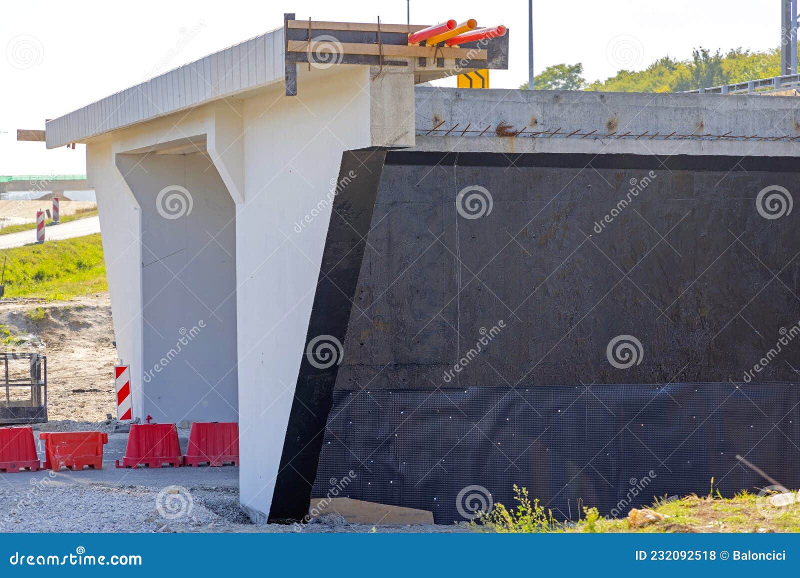 Construction Underpass Bridge Stock Photo - Image of transportation ...