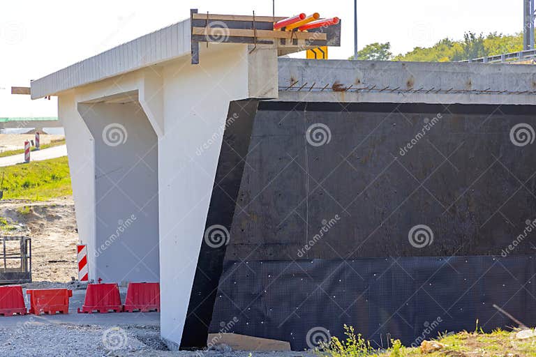 Construction Underpass Bridge Stock Photo - Image of transportation ...