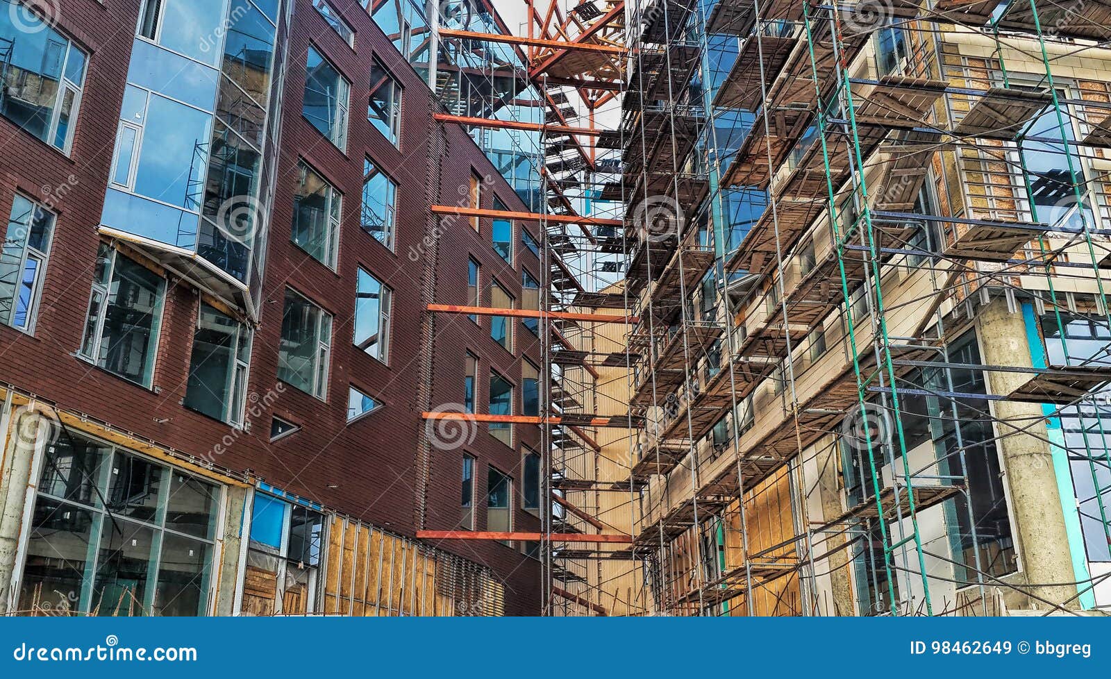 Construction of Unfinished Buildings, Scaffolding, Installation of ...