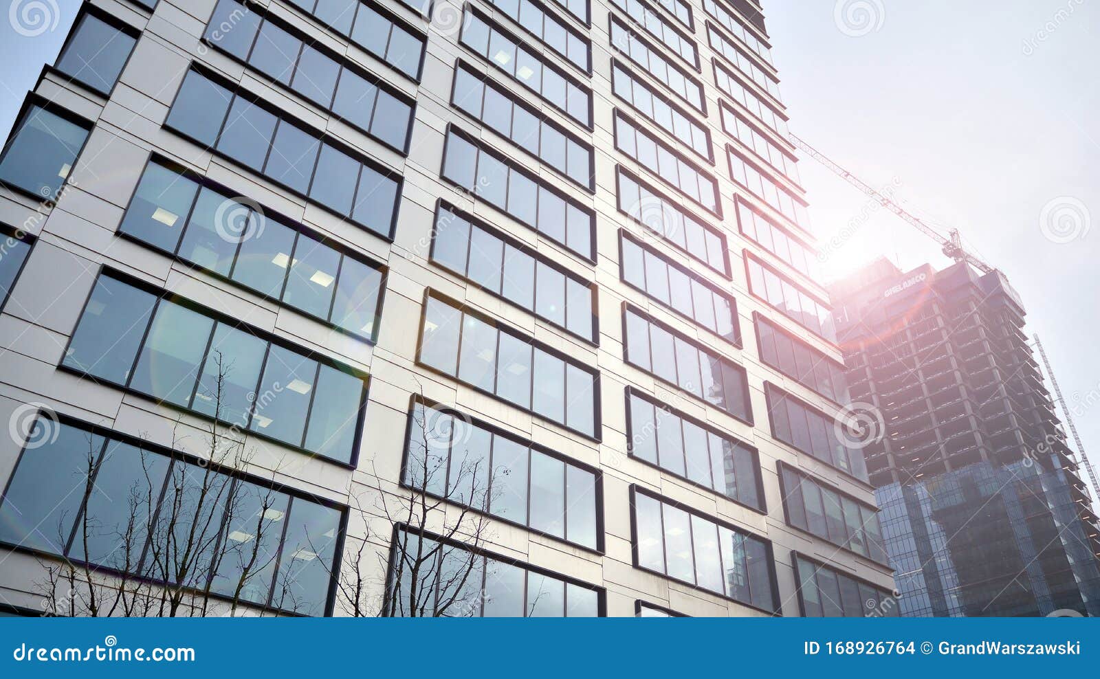 Construction of the Unit Tower Office Building. Editorial Stock Image ...