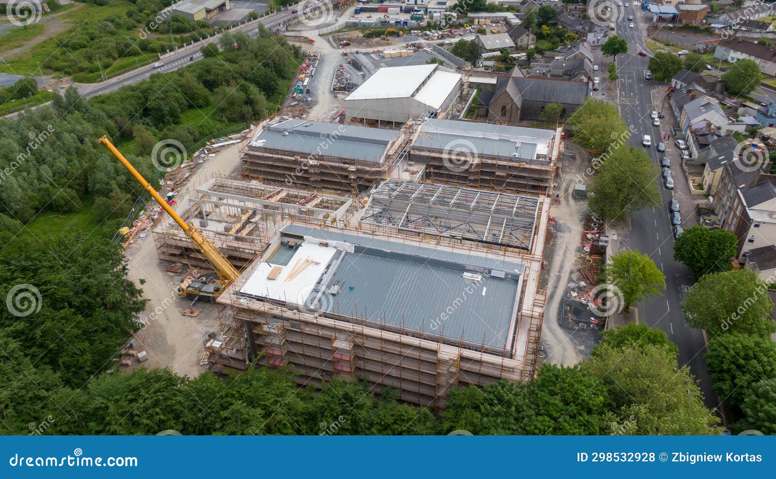 Construction Urban Limerick Stock Photo - Image of painting, structure ...