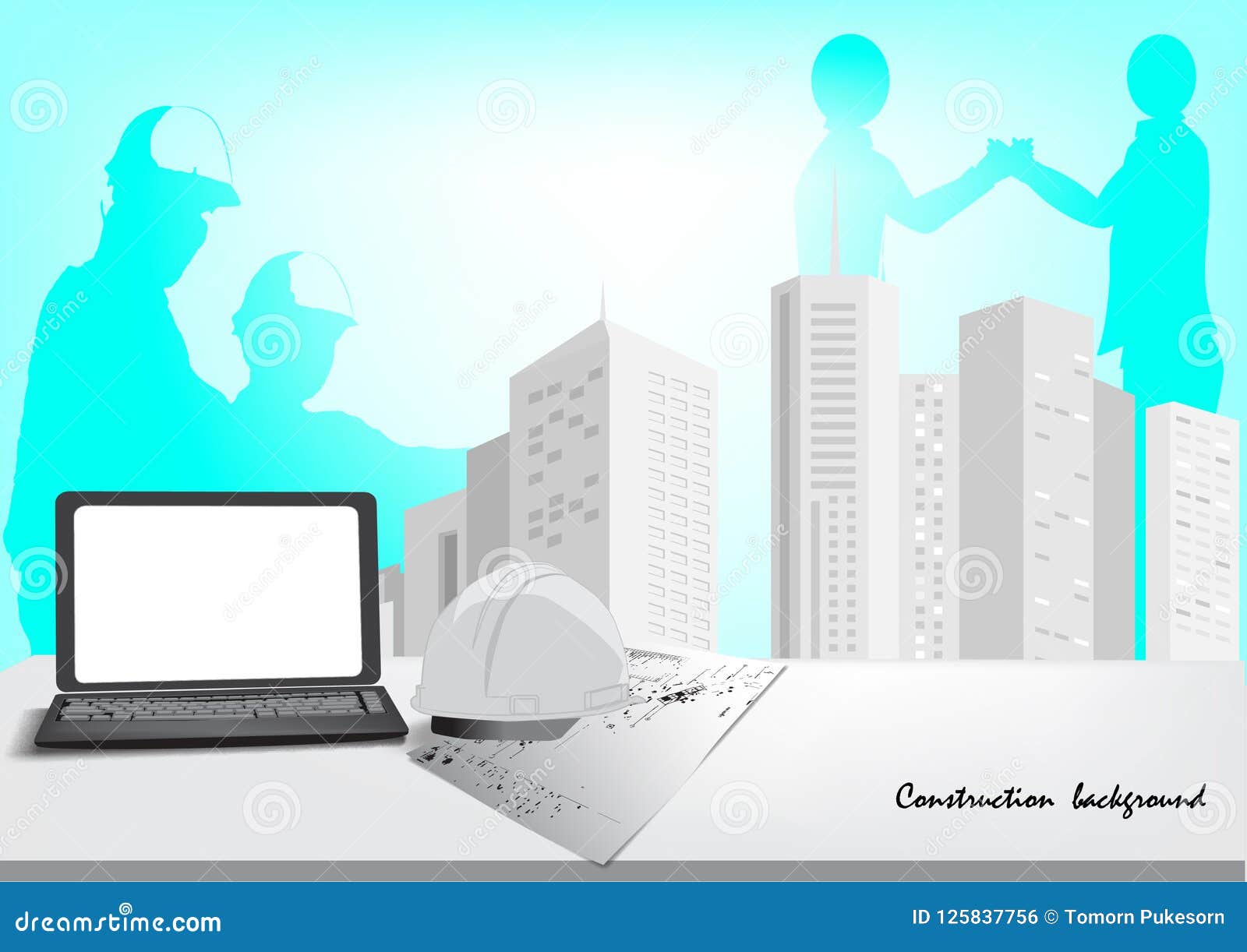 Construction Vector Background with Eps 10 Stock Vector - Illustration ...