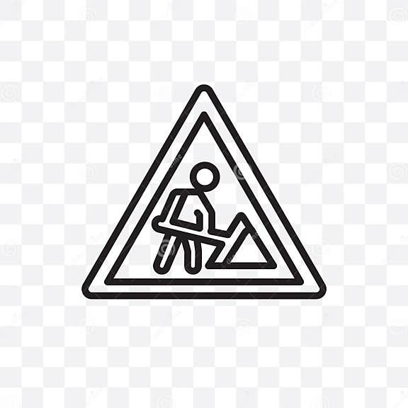 Construction Vector Linear Icon Isolated on Transparent Background ...