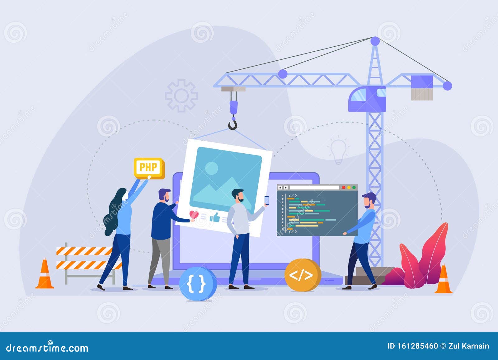 Page Under Construction. Sleeping Lazy Bear. Coming Soon Web Page ...