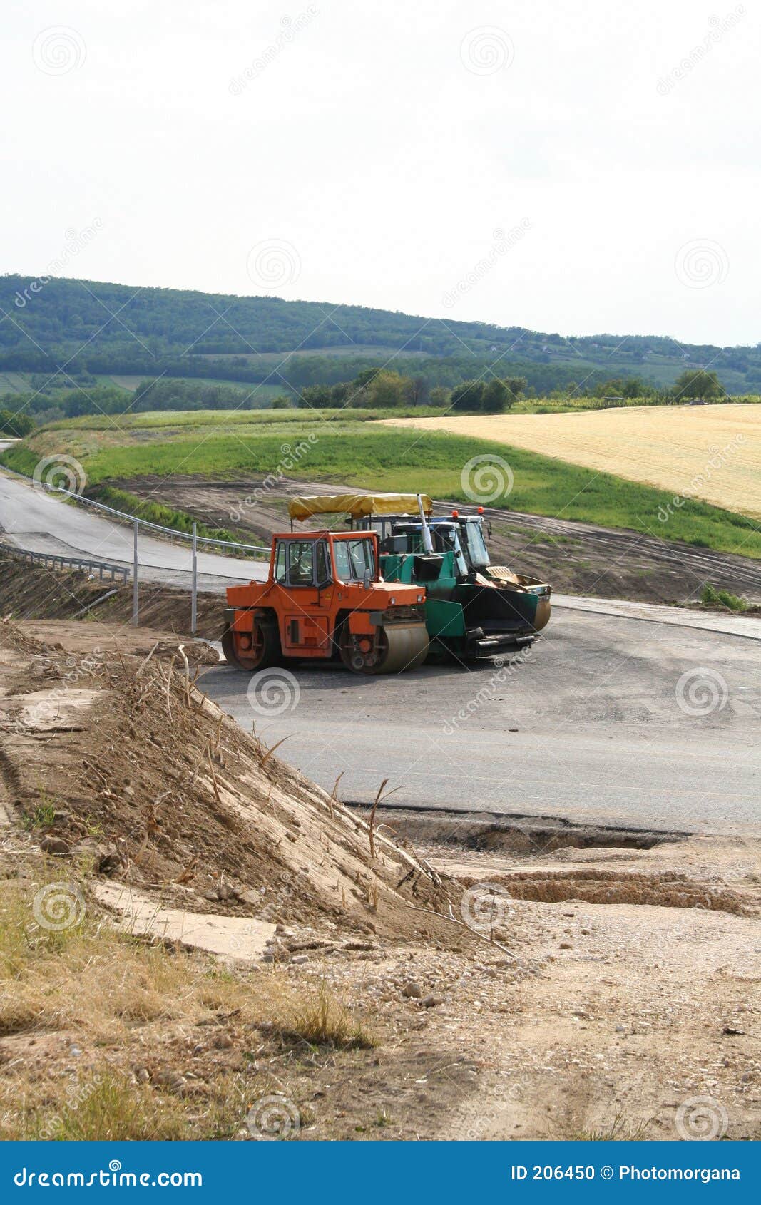 Construction vehicle stock photo. Image of prepare, street - 206450