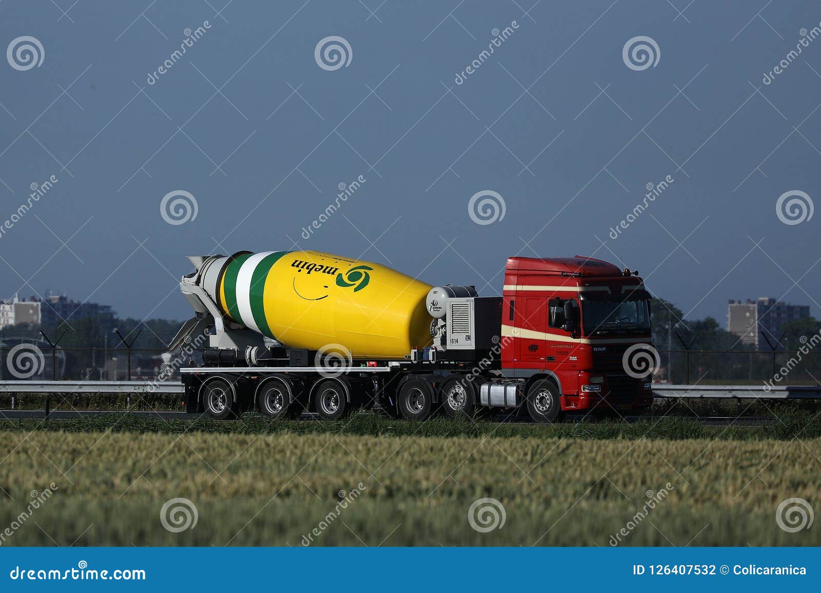 Construction Vehicle on the Highway Editorial Photography - Image of ...
