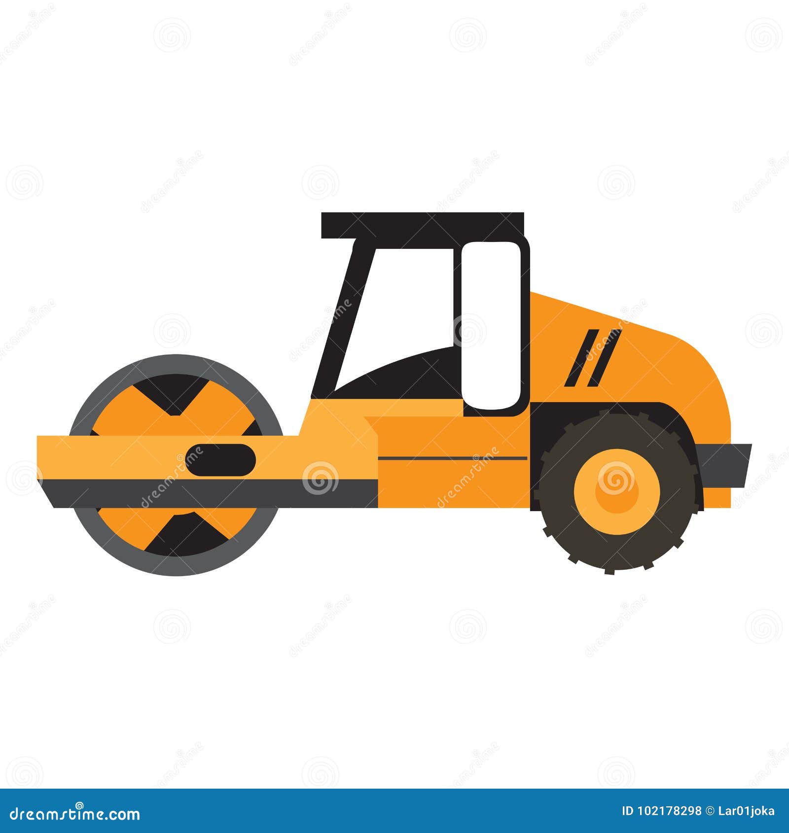 Construction vehicle icon stock vector. Illustration of isolated ...