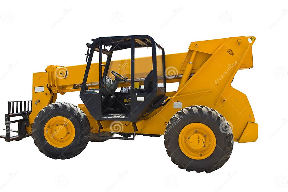 Construction Vehicle Isolated Stock Image - Image of earth, digging ...