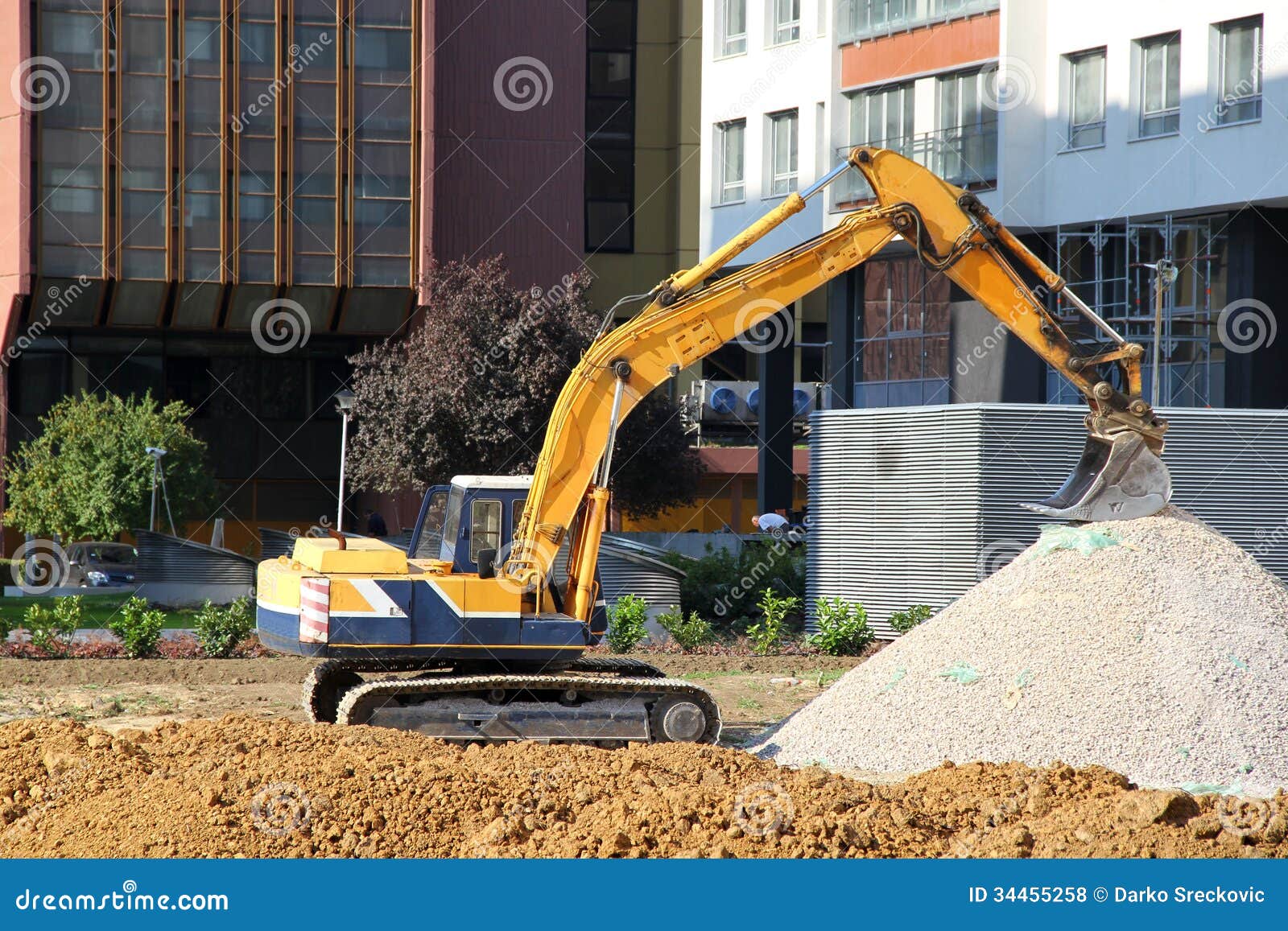 Construction vehicle stock photo. Image of machinery - 34455258