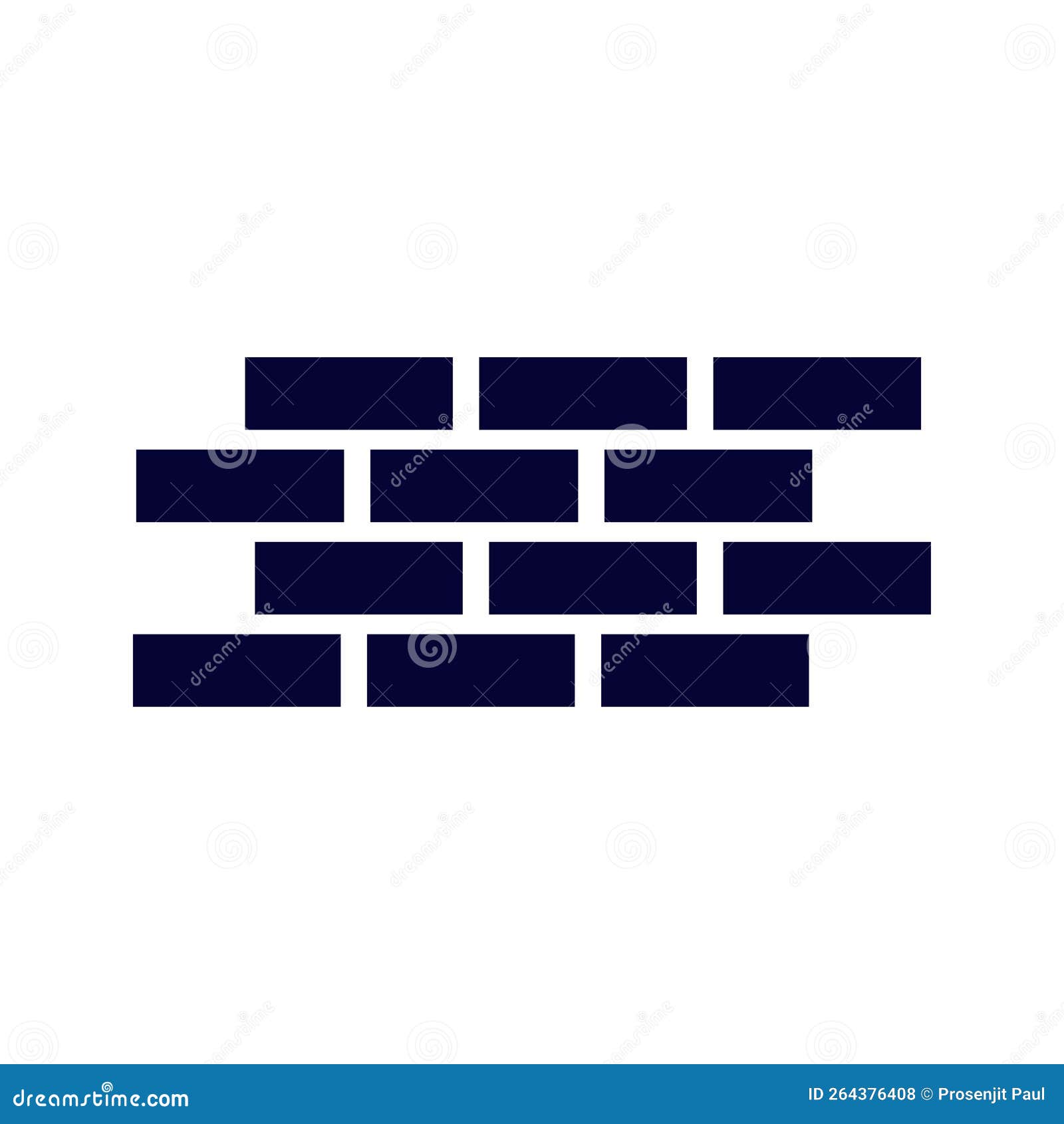 Construction wall icon stock vector. Illustration of wall - 264376408
