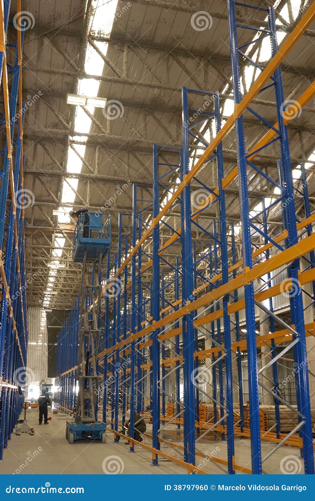 Construction of a Warehouse Distribution Editorial Image - Image of ...
