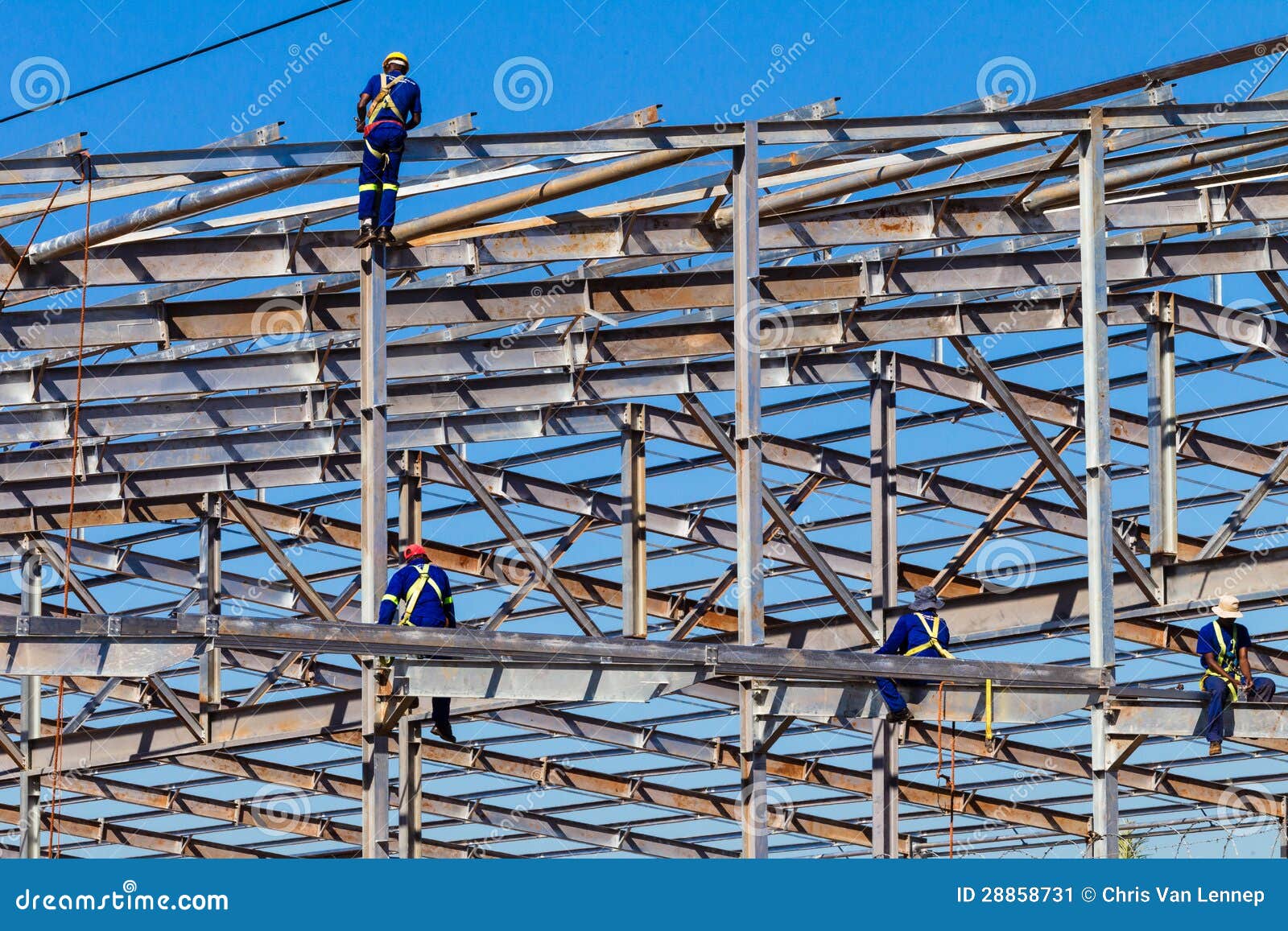 Support Struts And Posts Underneath An Old Cast Iron Bridge Built In ...