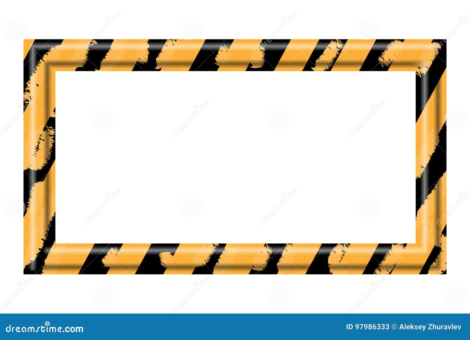 Construction Warning Border, Vector Illustration Stock Vector ...