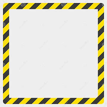 Construction Warning Border on a White Background, Illustration Stock ...