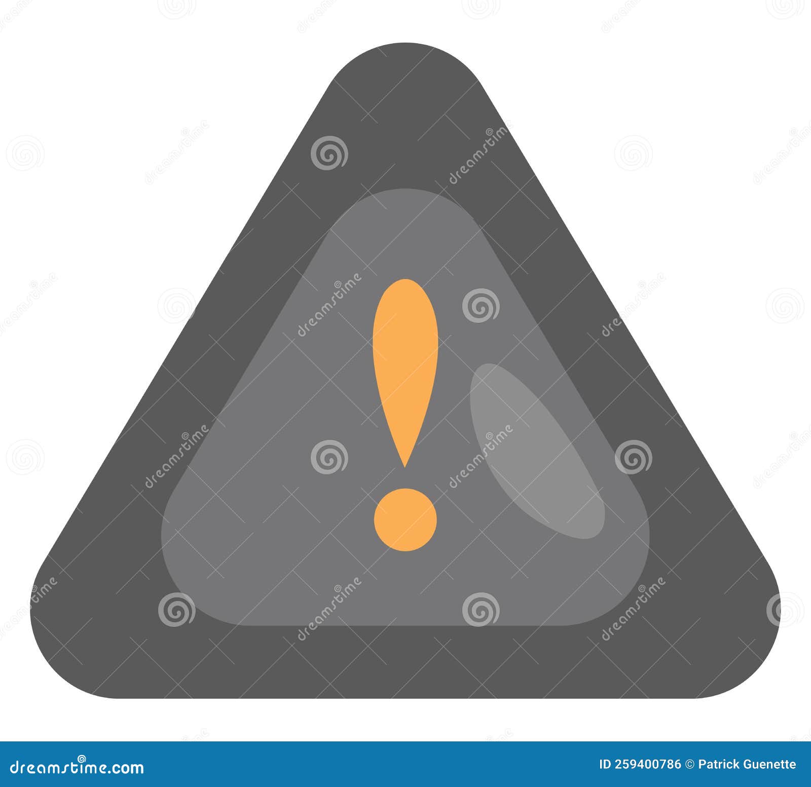 Construction warning, icon stock vector. Illustration of stop - 259400786