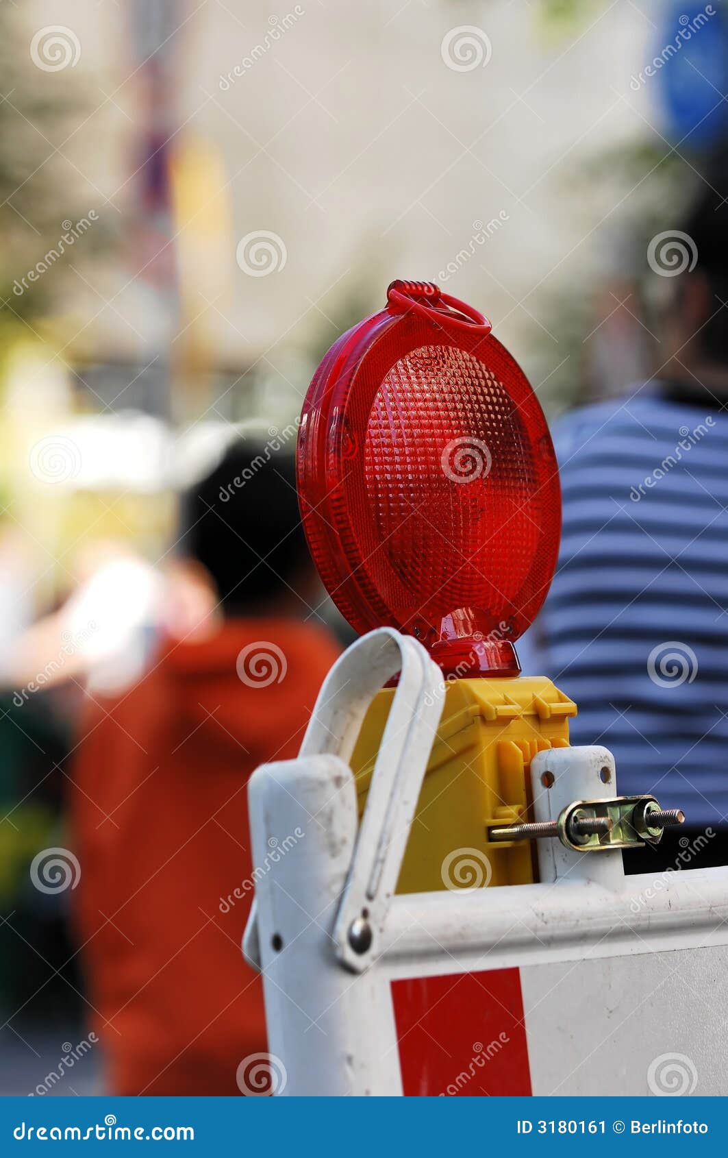 Construction warning light stock image. Image of drive - 3180161