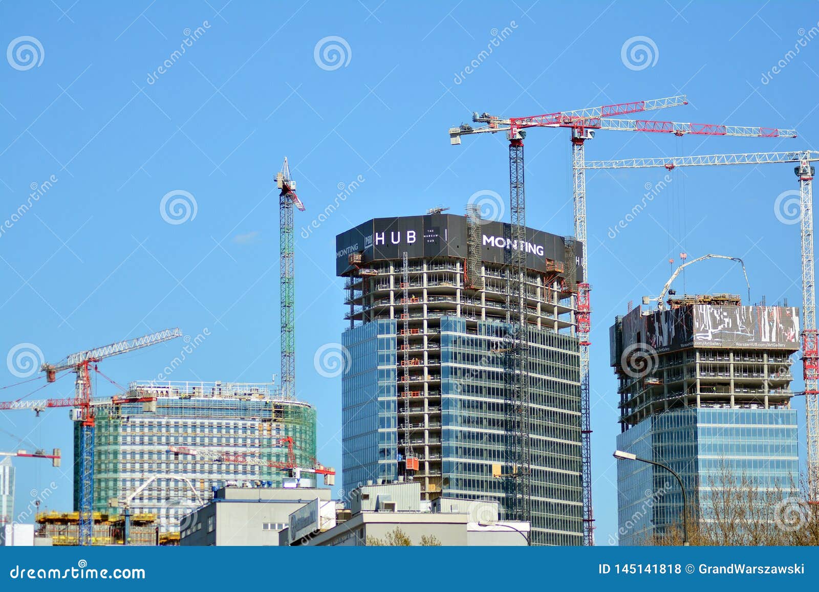 Construction of the Warsaw Hub. the Warsaw HUB Will Comprise 75,000 ...