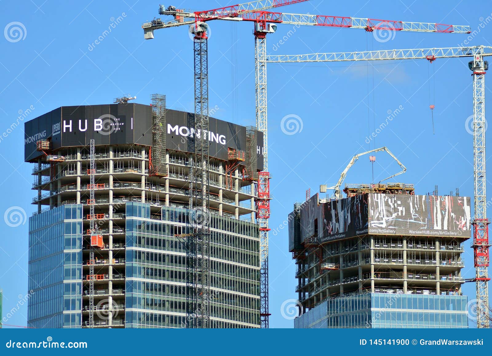 Construction of the Warsaw Hub. the Warsaw HUB Will Comprise 75,000 ...