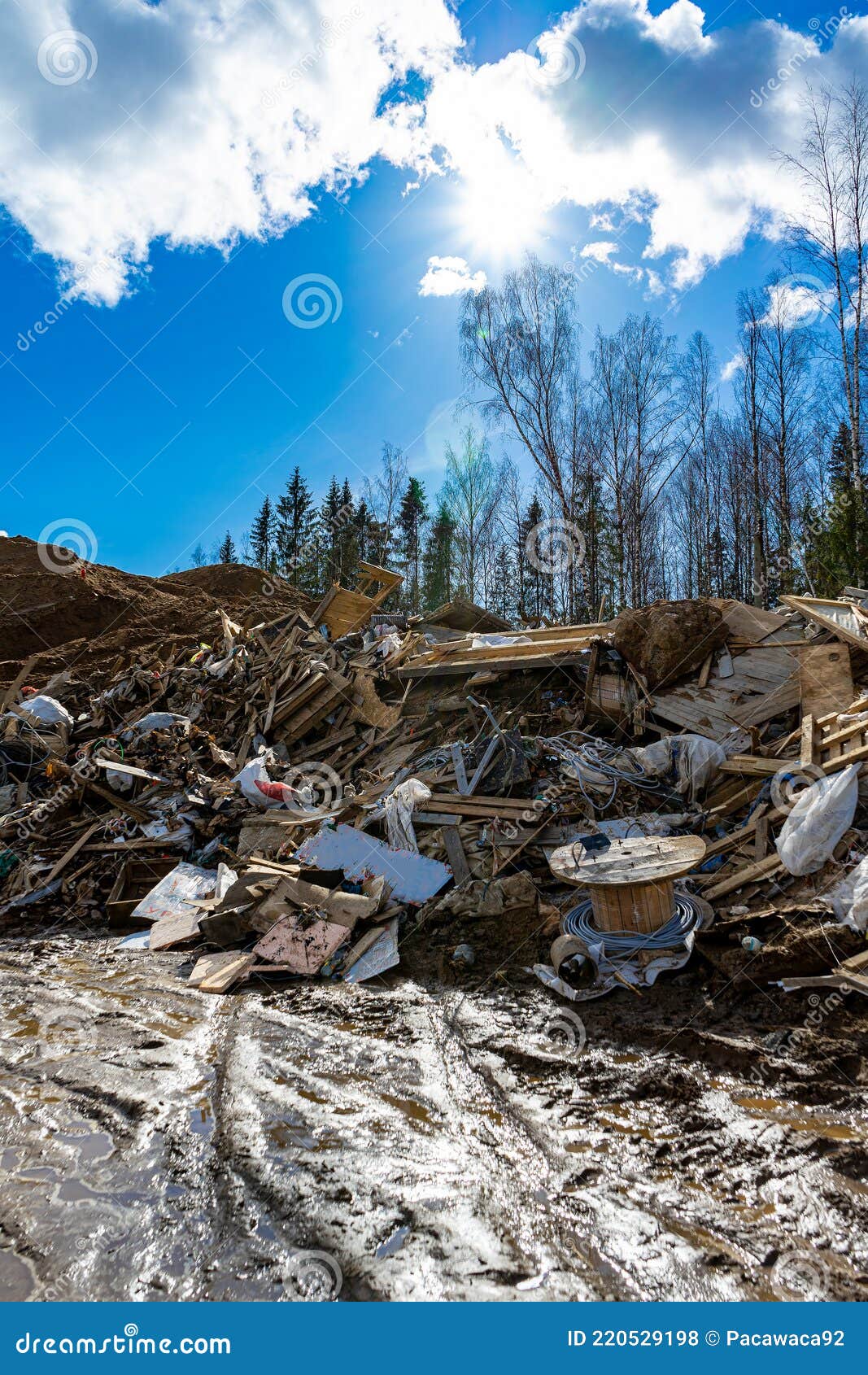Construction Waste Dump. Environmental Pollution from Construction ...