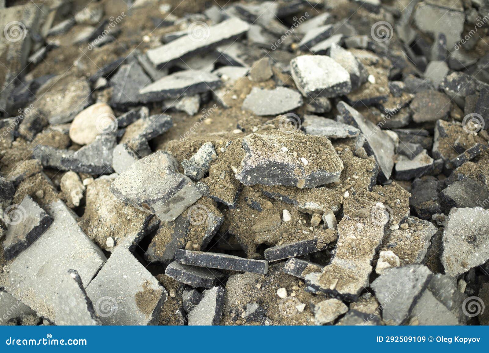 Construction Waste. Dump of Stones Stock Image - Image of ruin, rubble ...