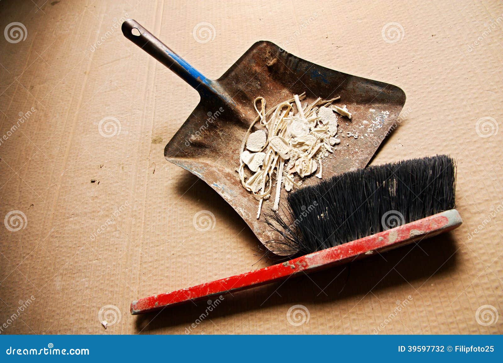 Construction Waste Debris On An Abandoned Construction Site, Ruined ...