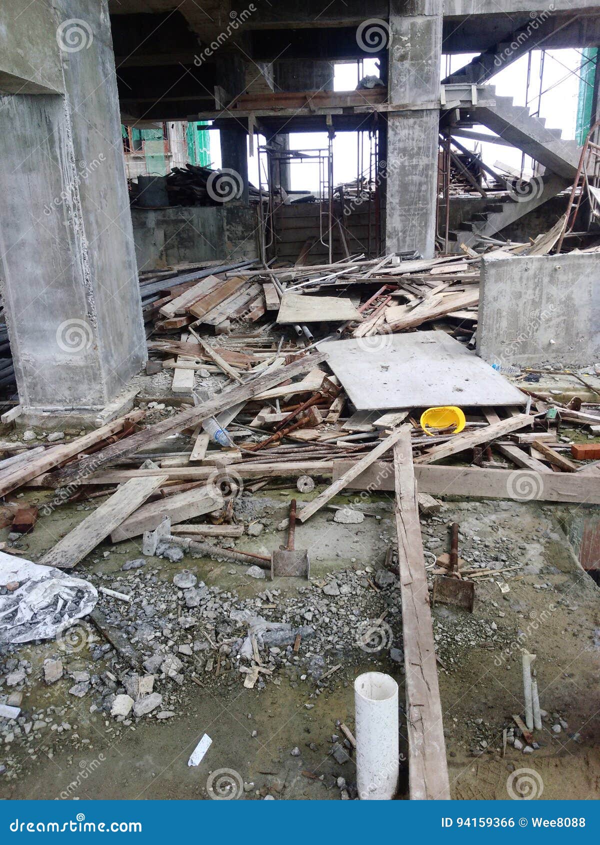 Construction Waste stock photo. Image of mess, destruction - 94159366