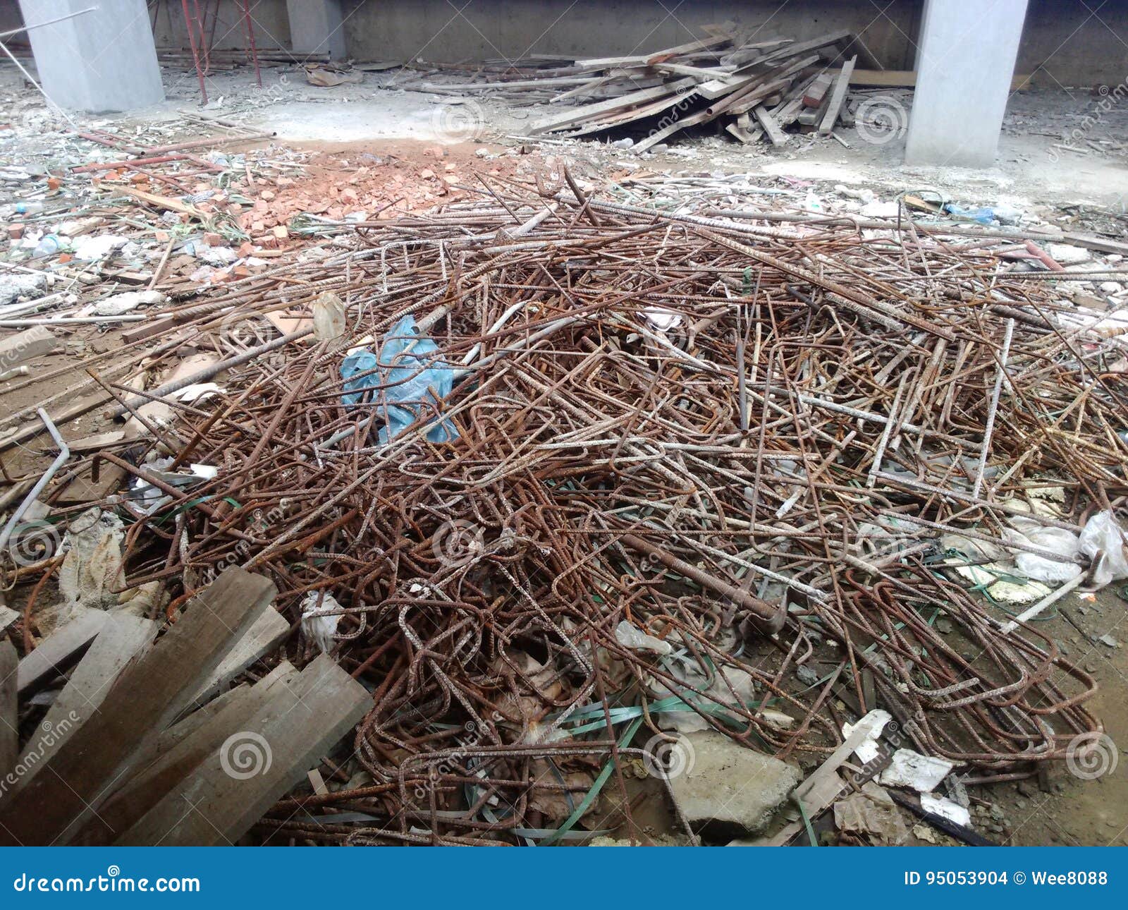 Construction Waste stock photo. Image of building, junk - 95053904